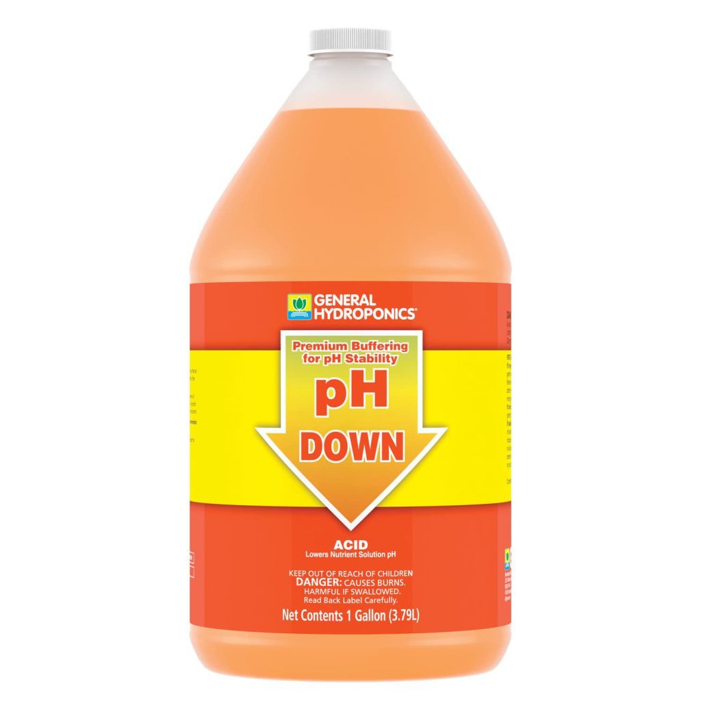 General Hydroponics pH Down Liquid Premium Buffering For Stability, 1 ...